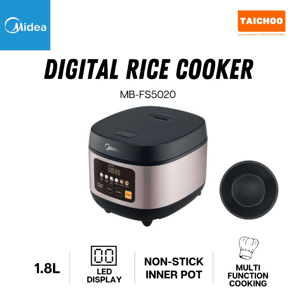Midea Digital Rice Cooker 1.8L MB-FS5020 | Shopee Malaysia