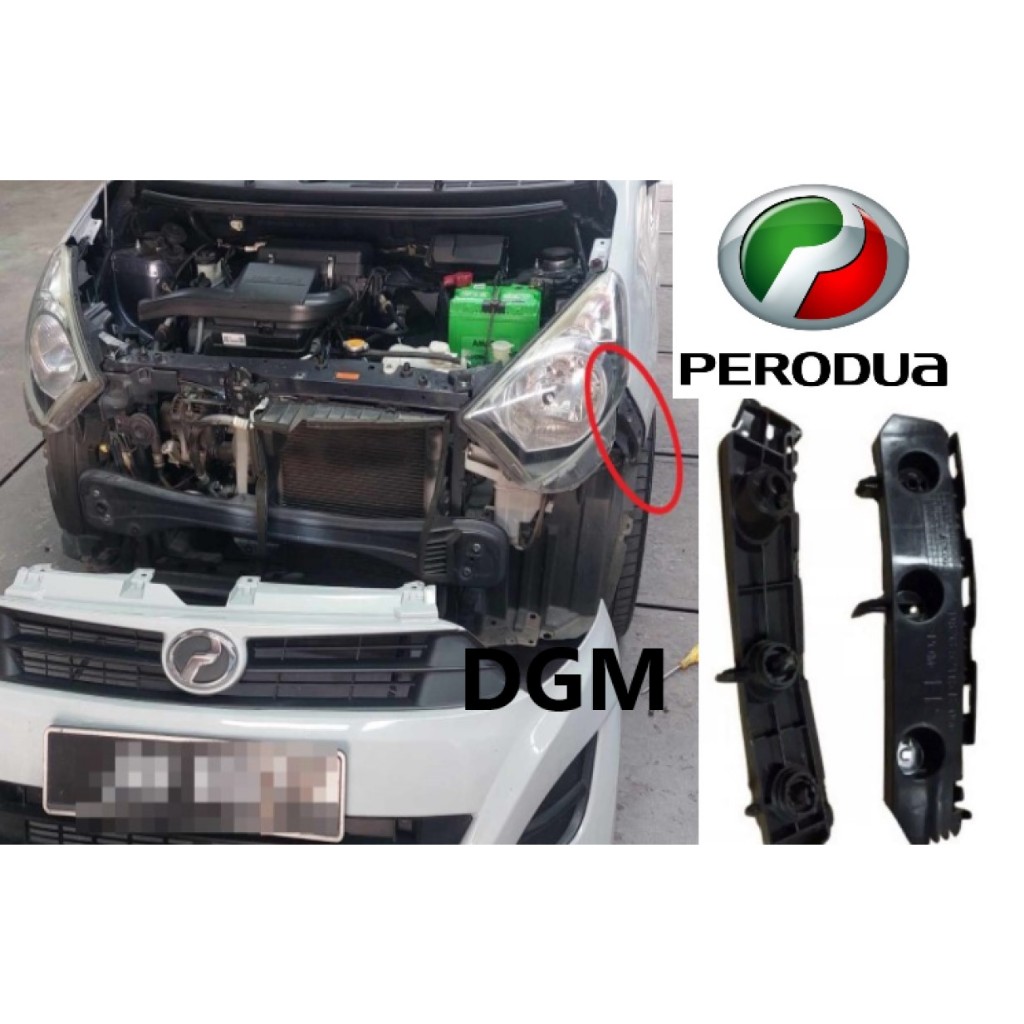 100% Original Perodua Axia 2014-2022y Front Bumper Bracket / Bumper ...