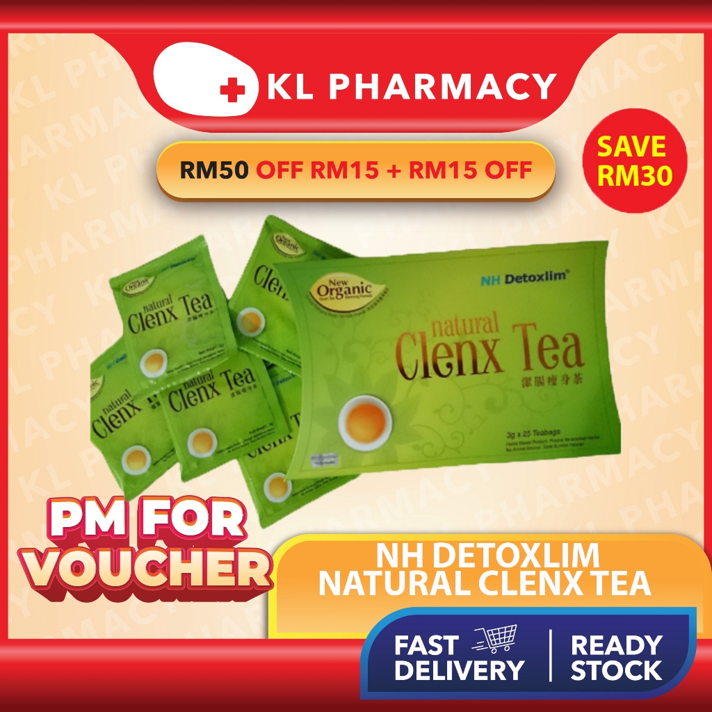 [KL PHARMACY] NH Detoxlim Natural Clenx Tea 3g (10s, 20s, 50s+5s ...