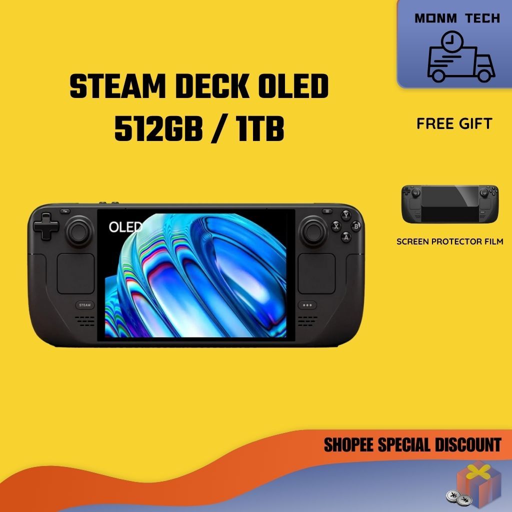 [Ready Stock] Steam Deck OLED Handheld Gaming Console 512GB 1TB 50 Whr ...