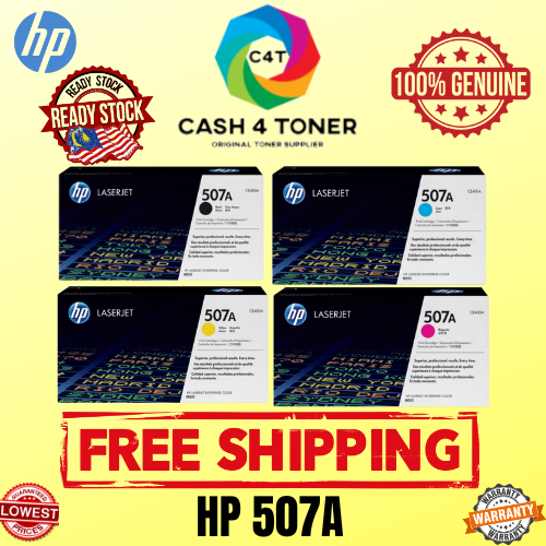 GENUINE HP 507A LaserJet Toner Cartridge CE400A CE401A CE402A CE403A ...