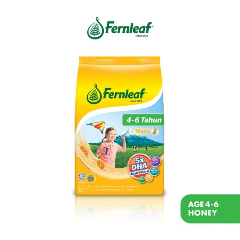 Fernleaf Milk Powder For Children 4 - 6 Years Honey (900g) | Shopee ...