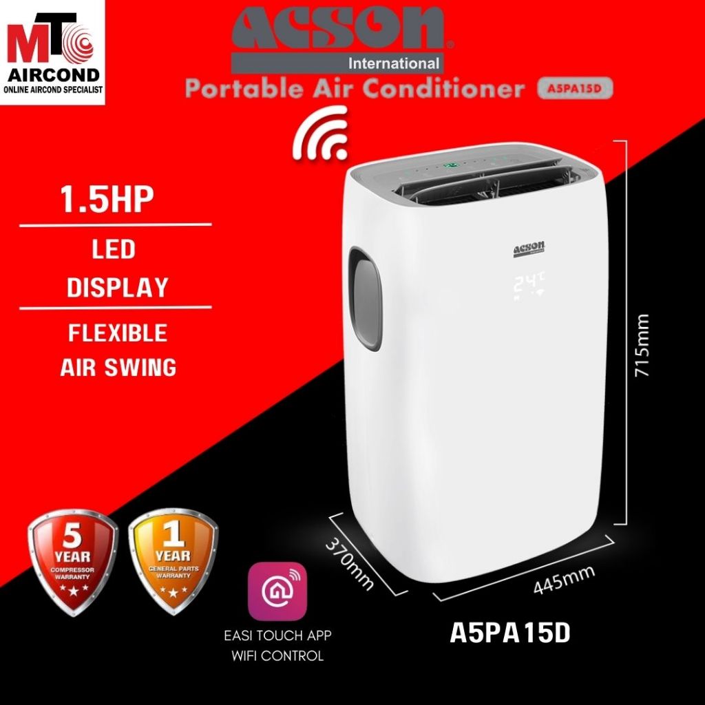 [MTO] HISENSE R32 PORTABLE AIR CONDITIONER (1HP) AP09KVG/AP12NXG ...