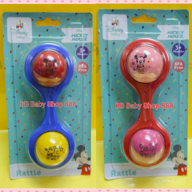 Disney Mickey Mouse Baby Rattle BPA Free(Good for your little baby ...