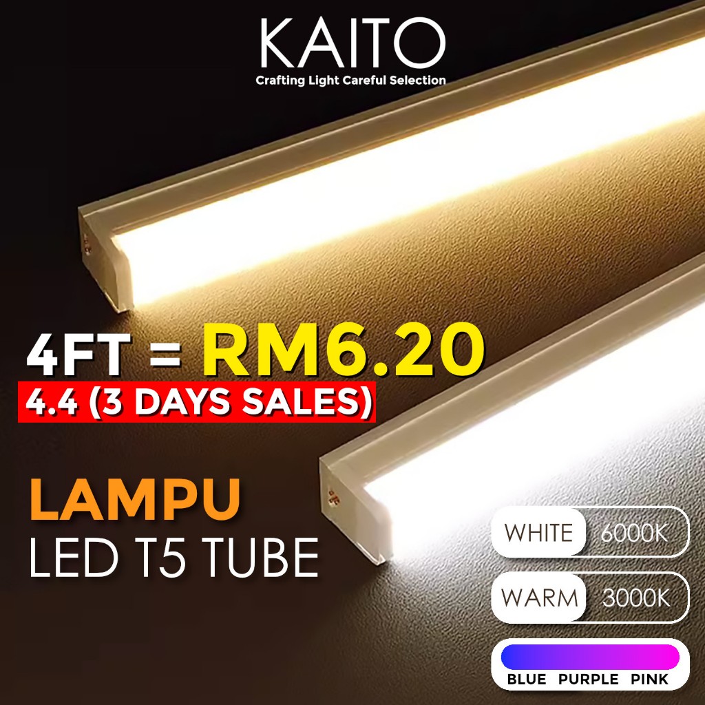 【LED SET】 T5 Led Tube Light Lampu Led Siling Led Ceiling Light Panjang ...