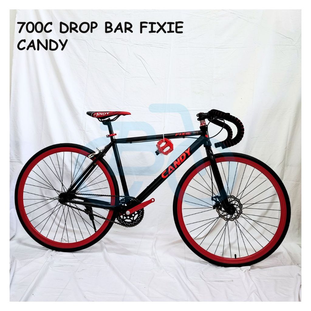 700c Fixie Bike With Front Disc Brake (2600) | Shopee Malaysia