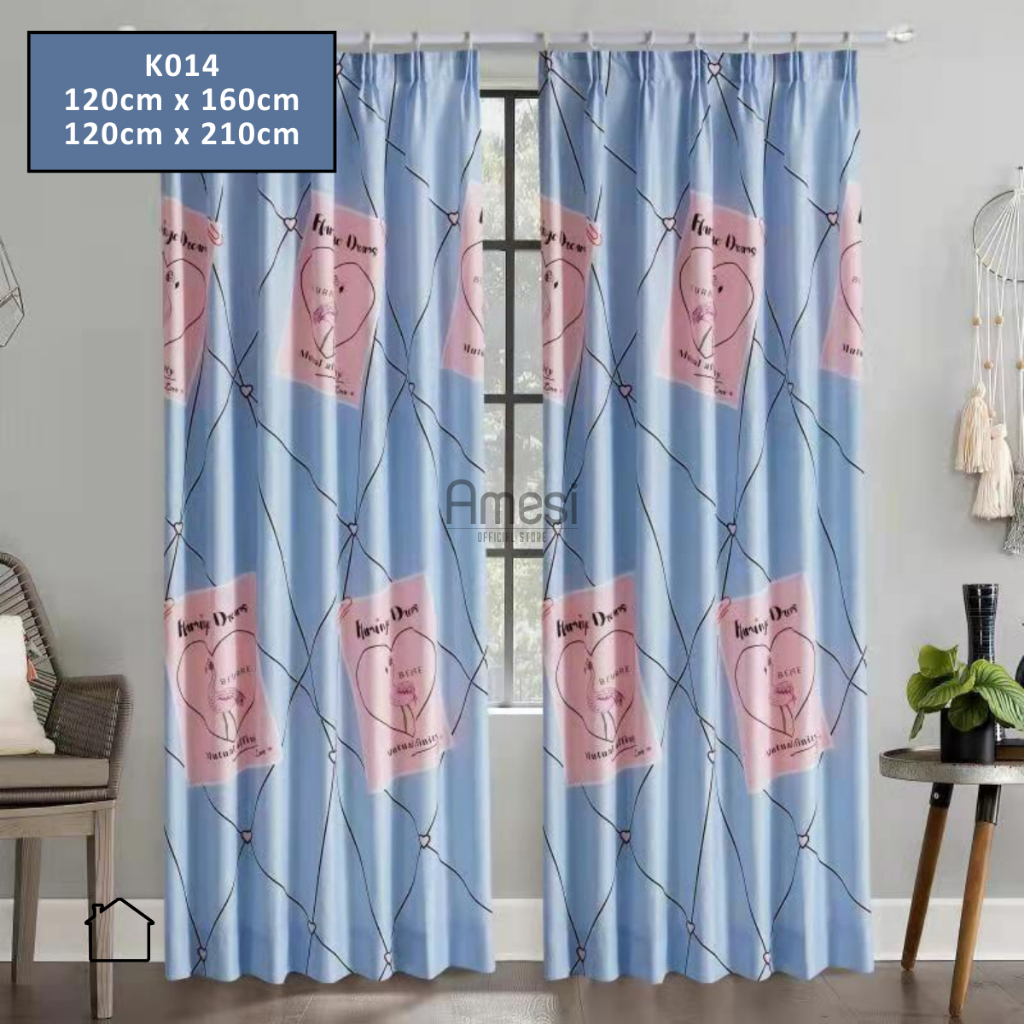 Curtain Window Hook Cangkuk Kitchen Tirai Langsir Tingkap Semi Blackout Murah Pintu Bilik Tidur ...