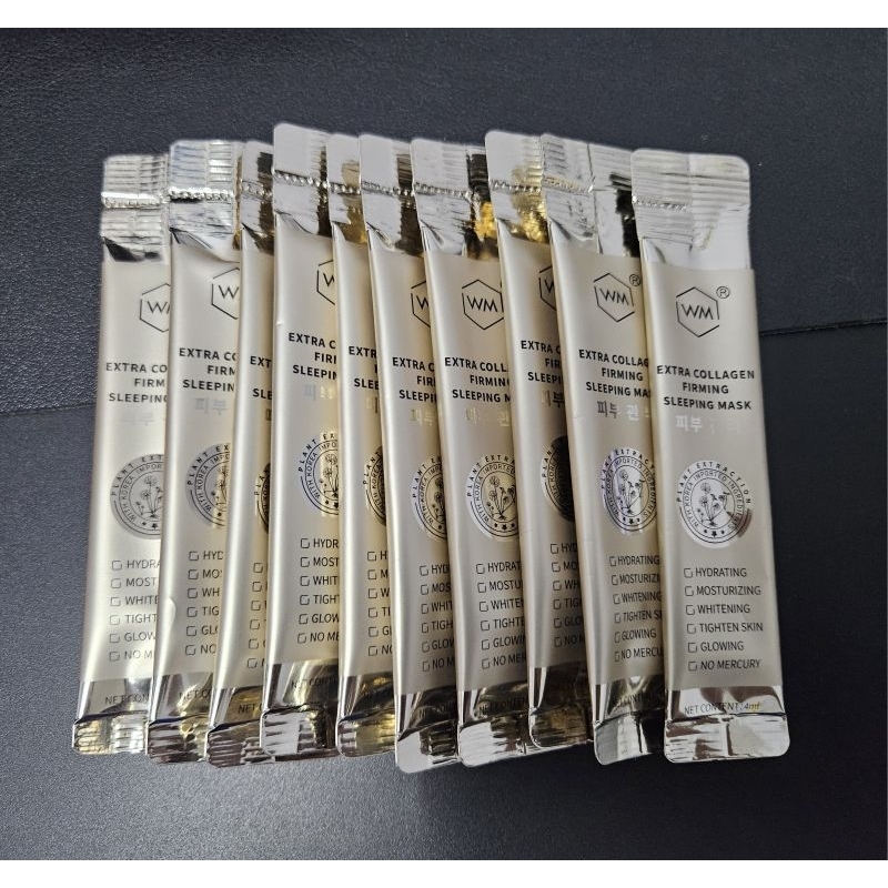 WM EXTRA COLLAGEN FIRMING SLEEPING MASK (10 SHEETS) | Shopee Malaysia
