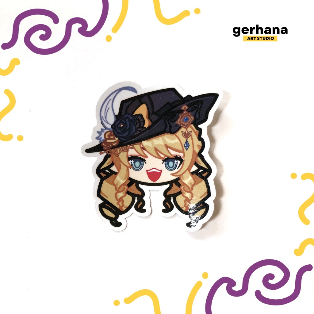 Genshin Impact Chibi Sticker | Furina Neuvilette Wriothesley Sigewinne ...