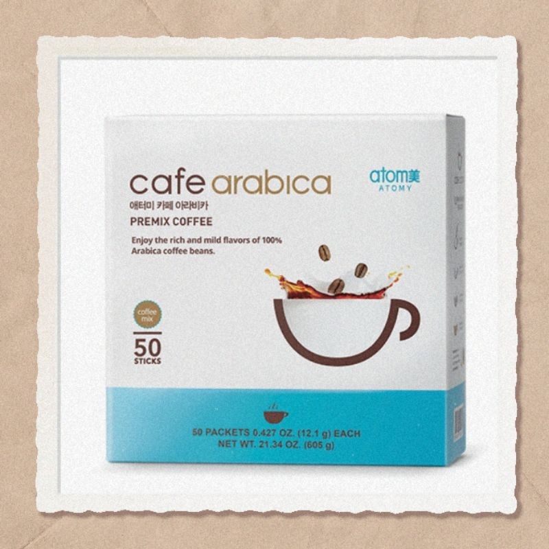Atomy Cafe Arabica Coffee 50 sticks 艾多美阿拉比卡 即溶咖啡 | Shopee Malaysia