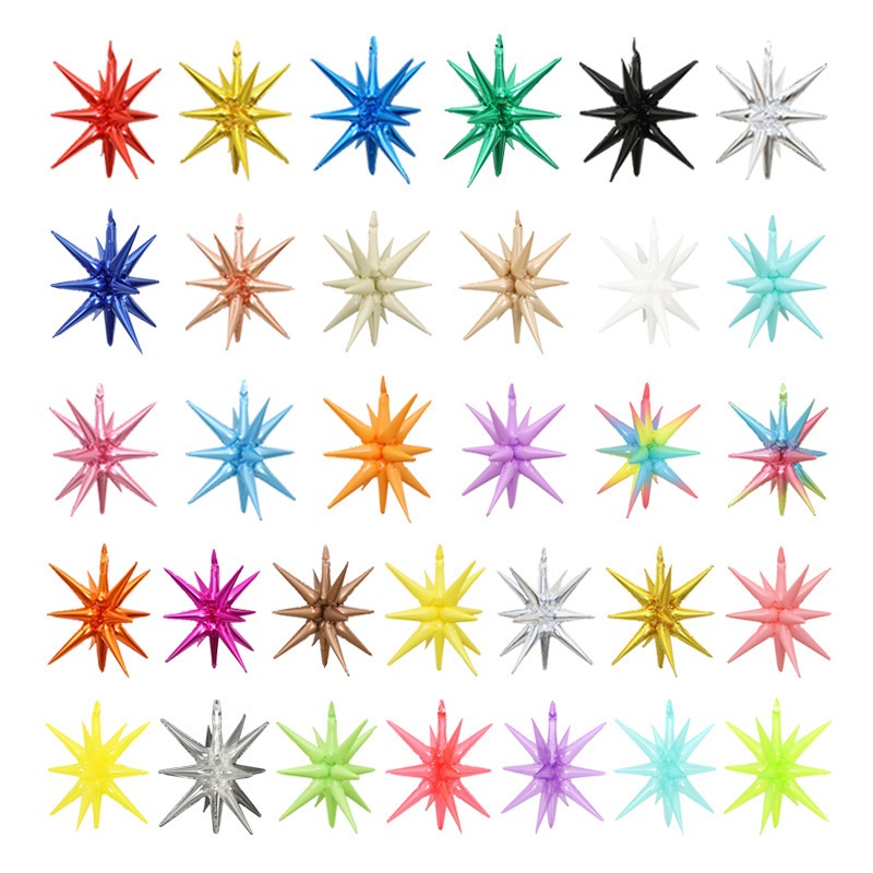 22-inch & 27 inch conjoined explosive star aluminum, BALLOON BINTANG ...