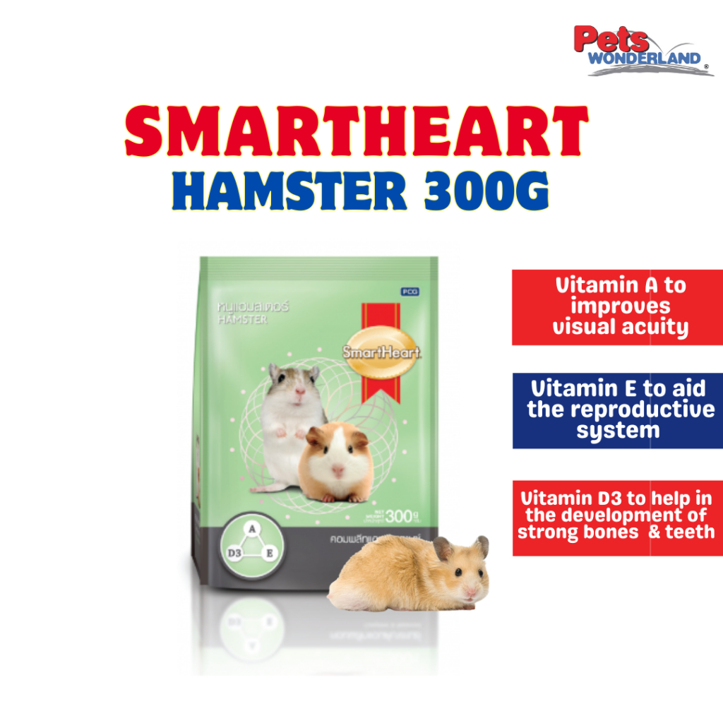SmartHeart Hamster Food 300g – Complete & Balanced Diet for Happy ...
