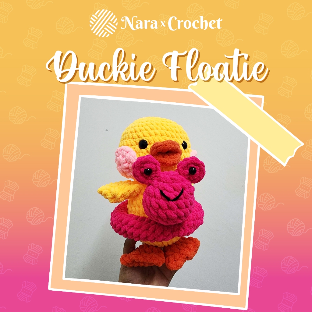 [🌸READY STOCK🌸] NaraxCrochet Duck with frog floatie crochet | Shopee ...