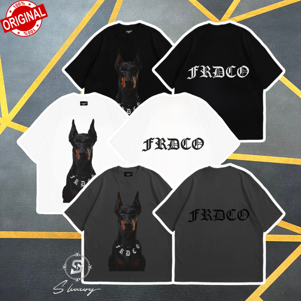 FRDCO DOBERMANN DOG HEAD LOGO TEE (OVERSIZE) | Shopee Malaysia