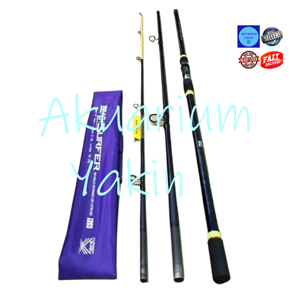 4077 SEAHAWK BEACH SURFER SURF FISHING SPINNING ROD JORAN PANTAI ...