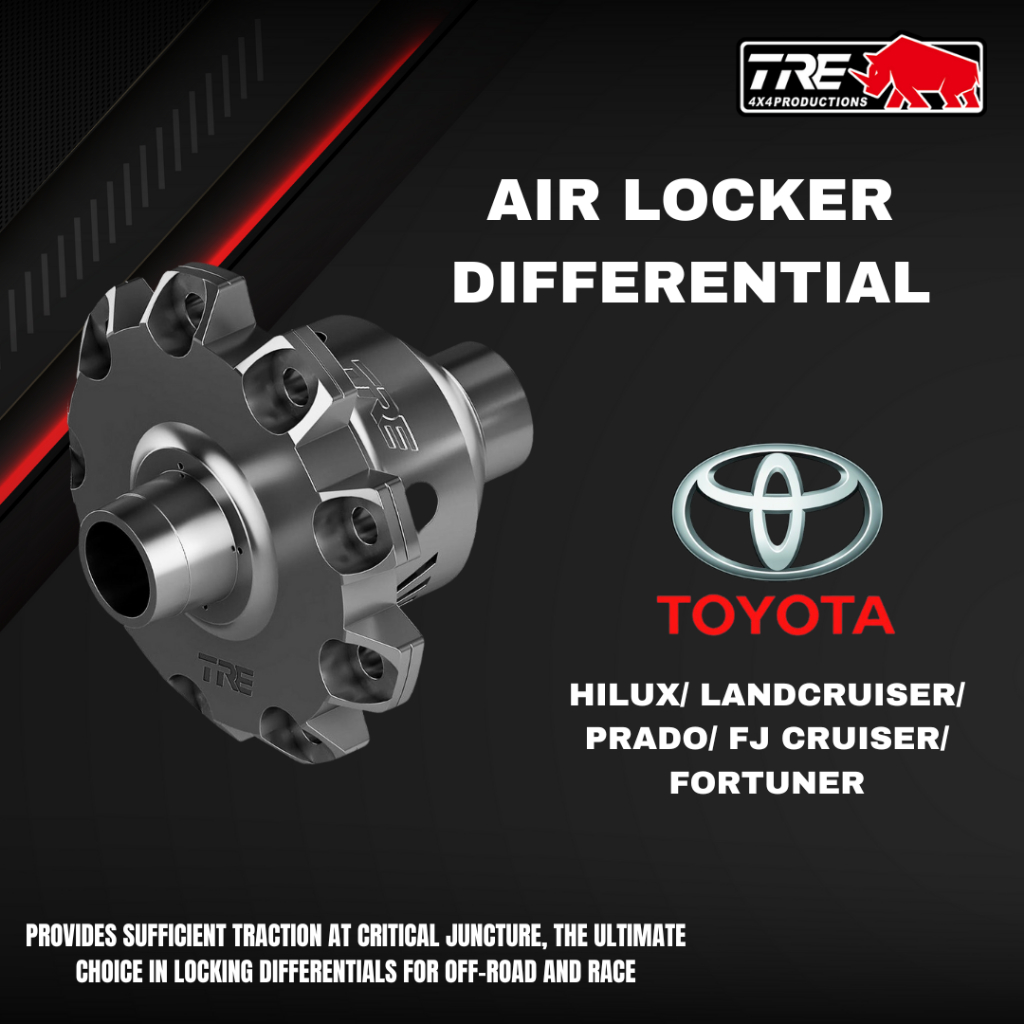 TRE 4X4 Air Locker Front Rear Locker Toyota Series Toyota Hilux/ Prado ...