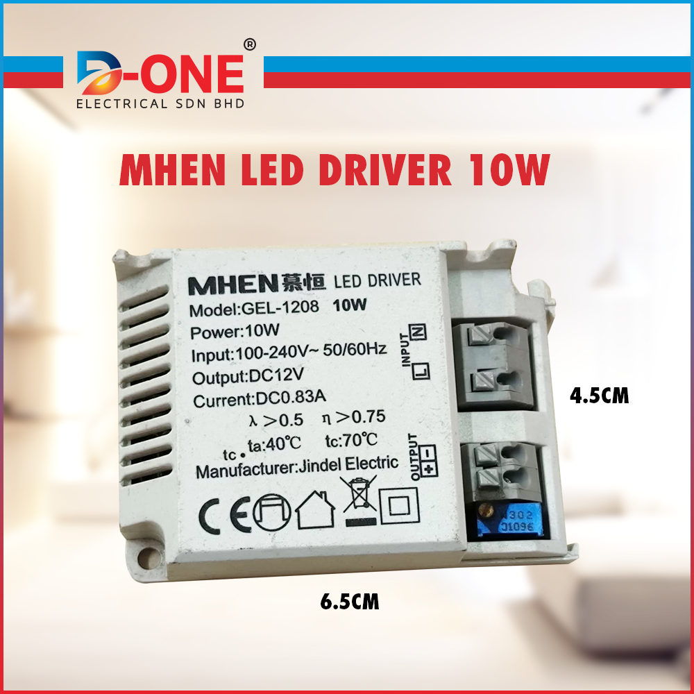JINDEL MHEN GEL-1208 10W DC12V LED DRIVER | Shopee Malaysia