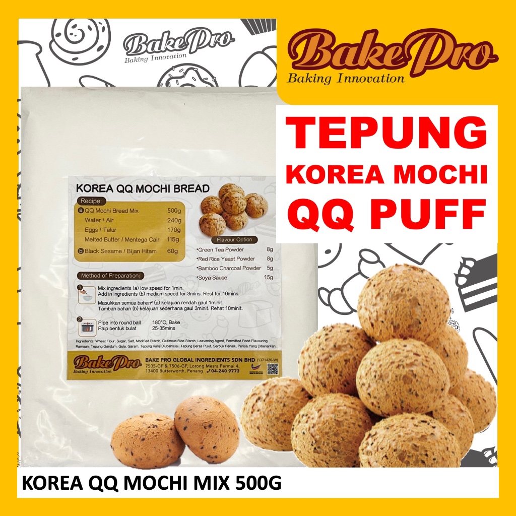 KOREA QQ MOCHI BREAD MIX 500G | Shopee Malaysia