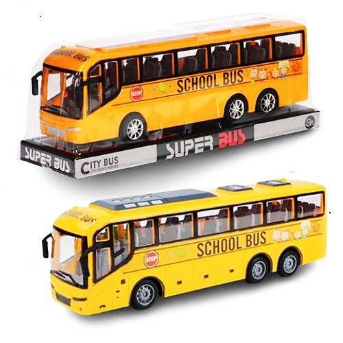 School Bus Kids Toy Pull Back Toys Mainan Bas Sekolah Prefect For Gift ...