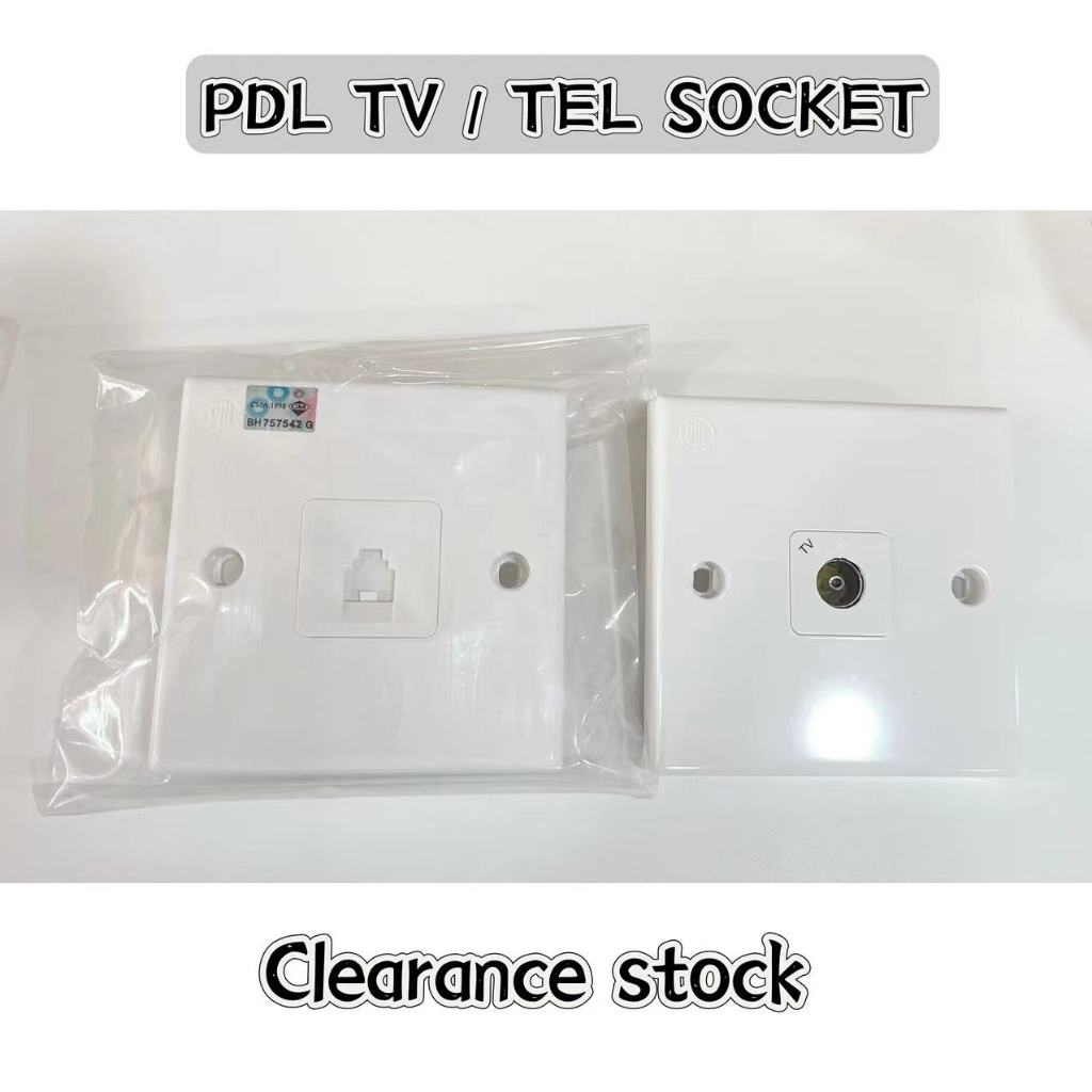 PDL TV/TEL SOCKET (1PACK 2PCS) | Shopee Malaysia