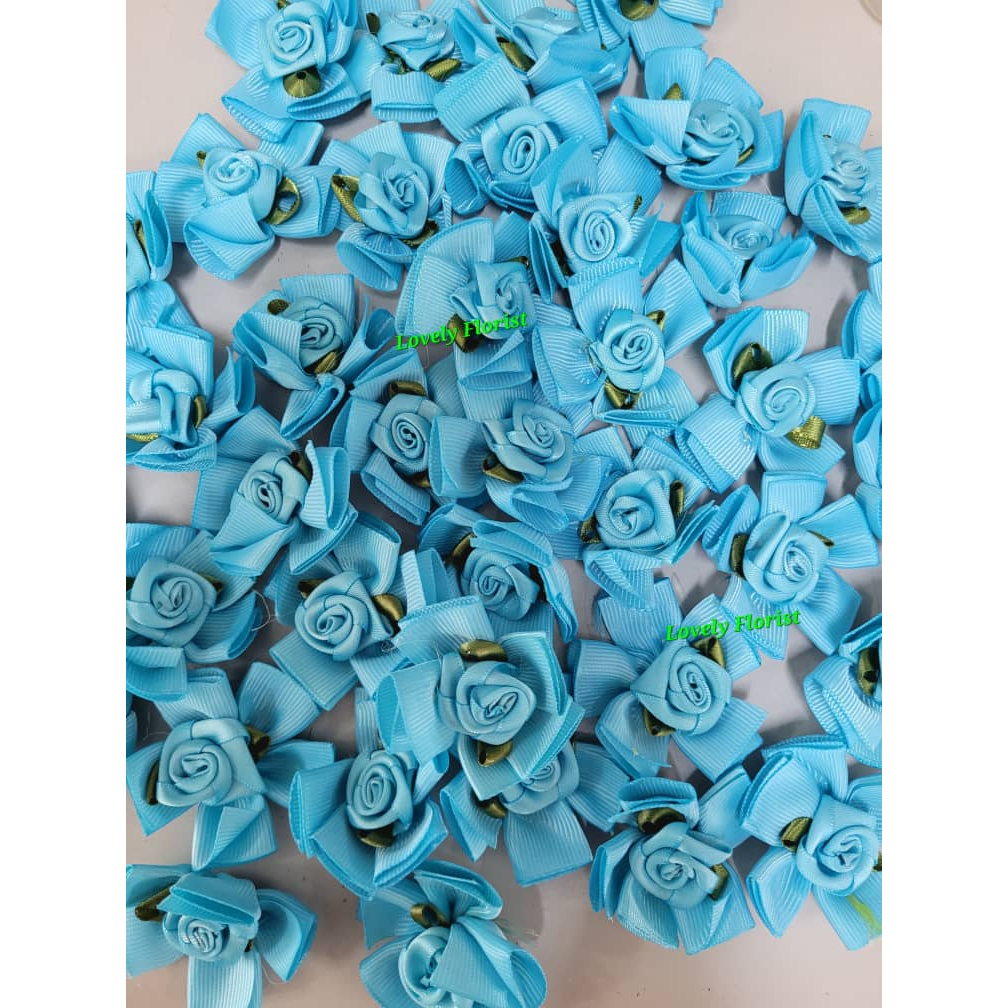 REBEN BUNGA SATIN FLOWER MANIK DIY FLOWER RIBBON 3D BUNGA TAMPAL GIFT ...