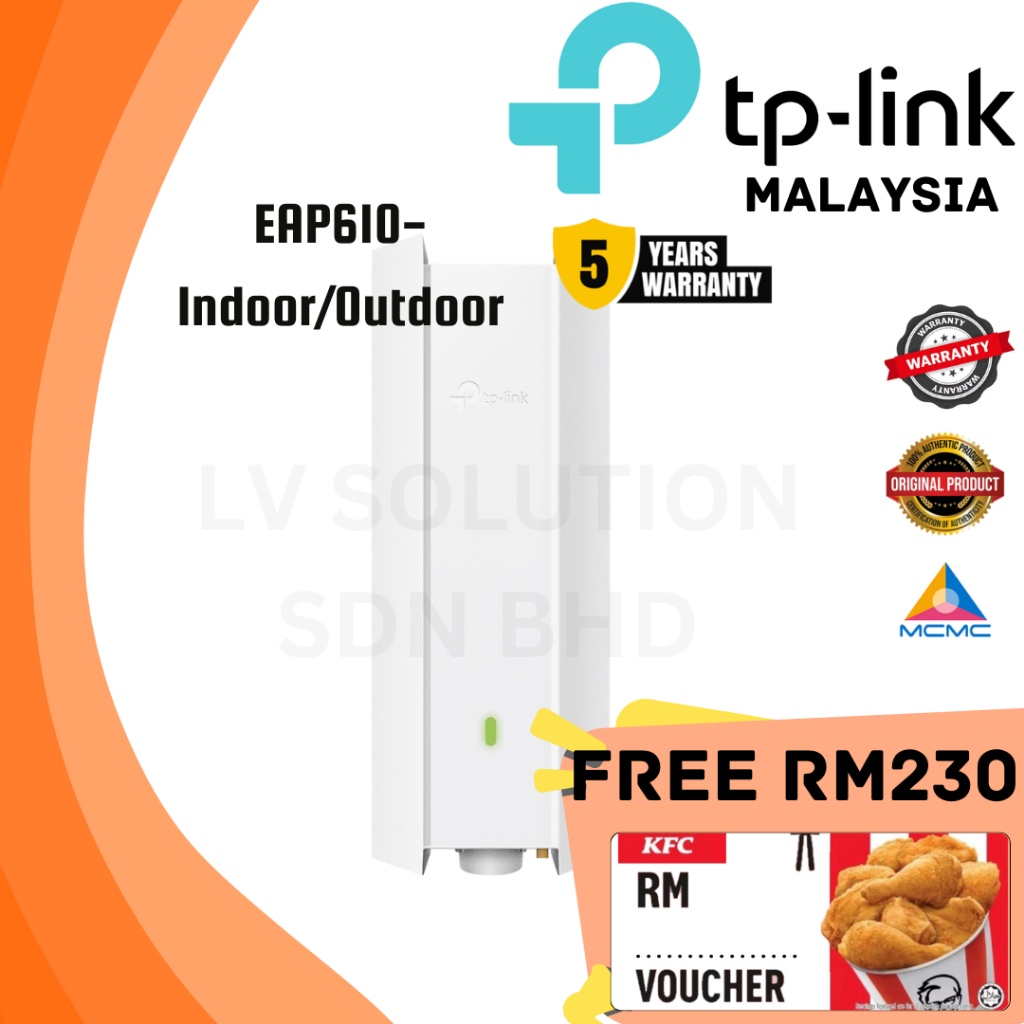 TP-LINK EAP610 AX1800 INDOOR/ OUTDOOR WIFI 6 ACCESS POINT | Shopee Malaysia