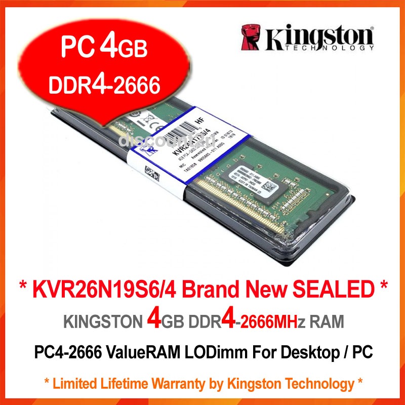 KINGSTON DDR4-3200 PC4-2666 Desktop PC RAM (KVR32N22 / KVR26N19 ...