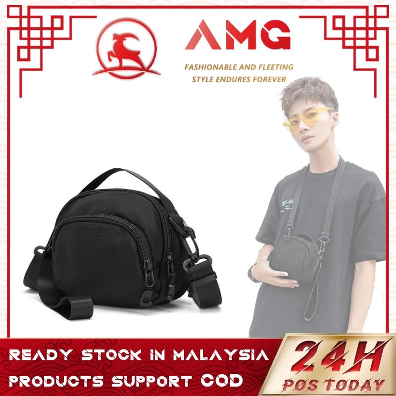 AMG Beg Lelaki Sling Bag Outdoor Waterproof Sports Small Bag Leisure ...
