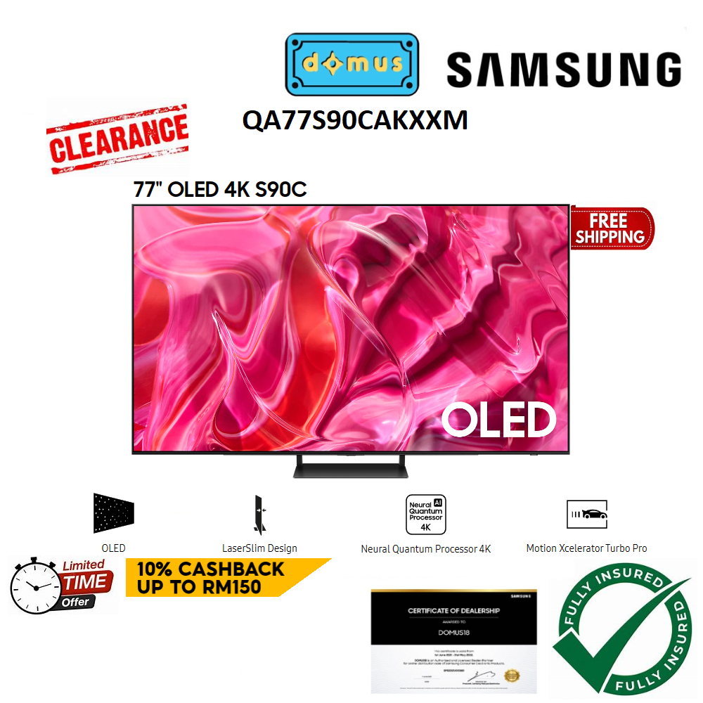 EXHIBITION SET Samsung 77" OLED 4K S90C Series 77 Inch 4K Smart TV 120 ...