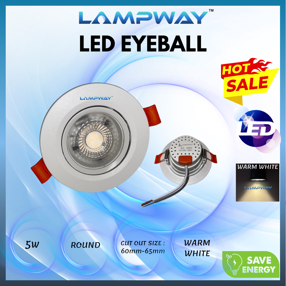 🔥🔥HOT🔥🔥[Eyeball] LED Recessed Eyeball Round 5watt warm white 3000k ...