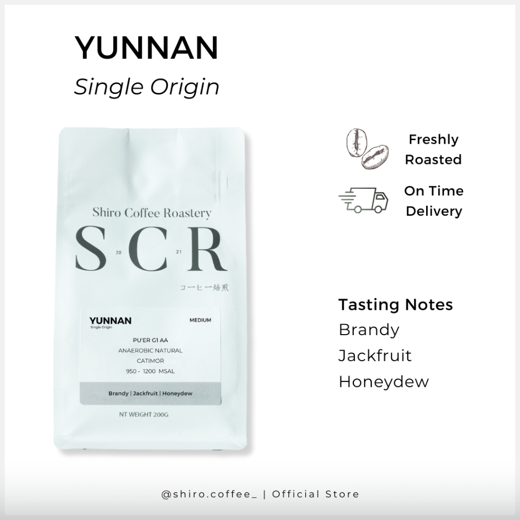 Shiro Coffee Roastery | Yunnan Pu'Er G1 AA | Single Origin | Whole Bean | Coffee Ground | Shopee ...