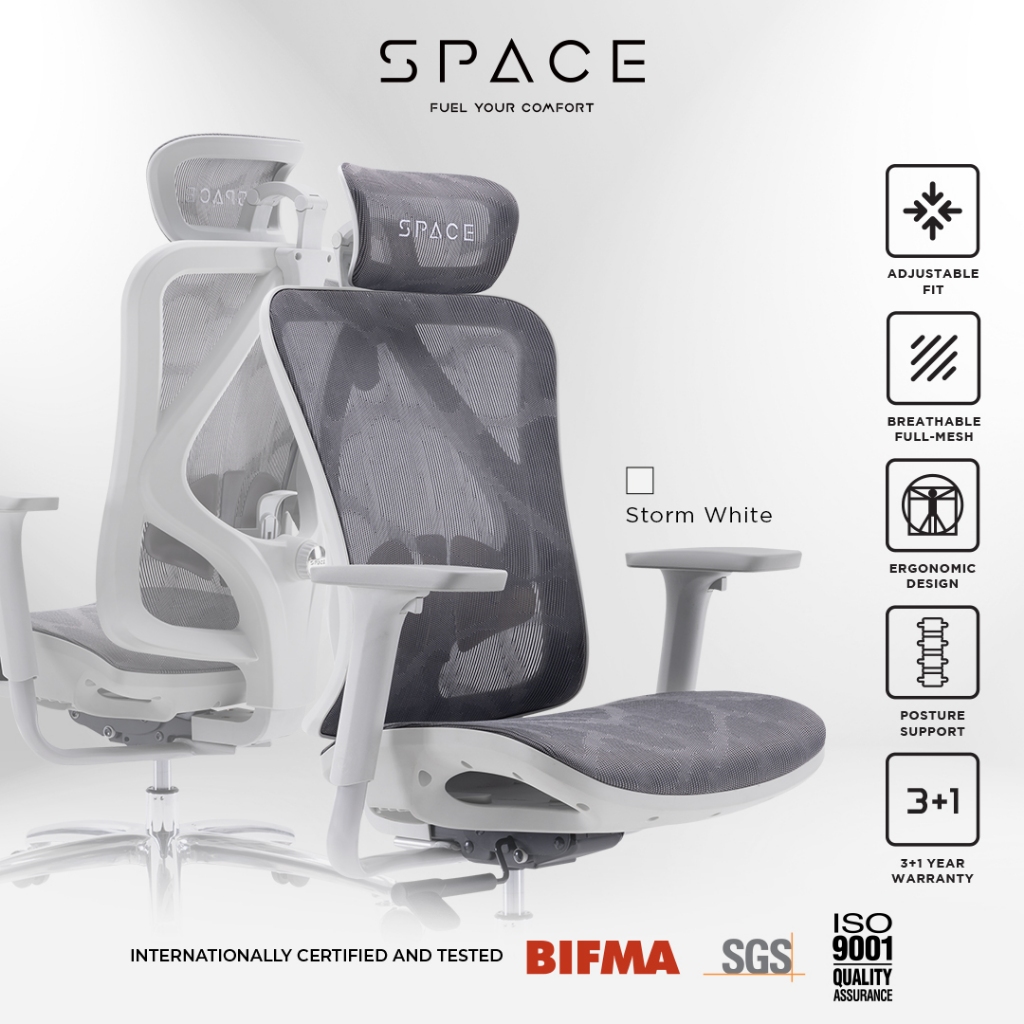 SPACE Ergonomic Chair - 4 Years Official Warranty (Office Chair ...