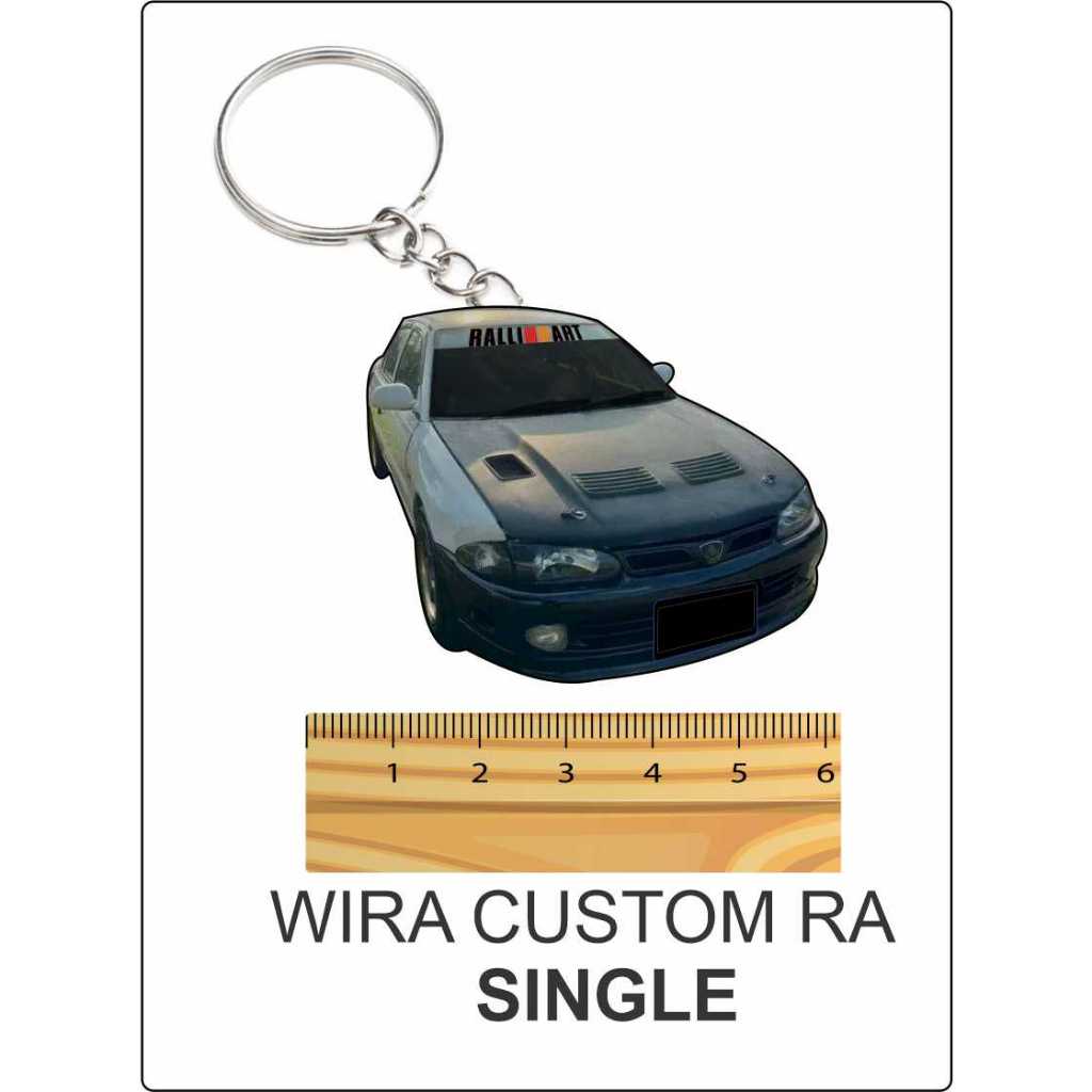 proton wira custom ra 2d keychain | Shopee Malaysia