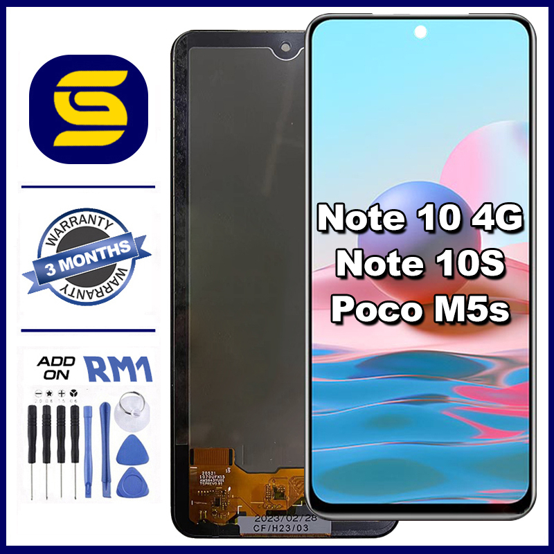 LCD Redmi Note 10 4G/ Note 10S/ poco M5s Compatible For Glass Original ...