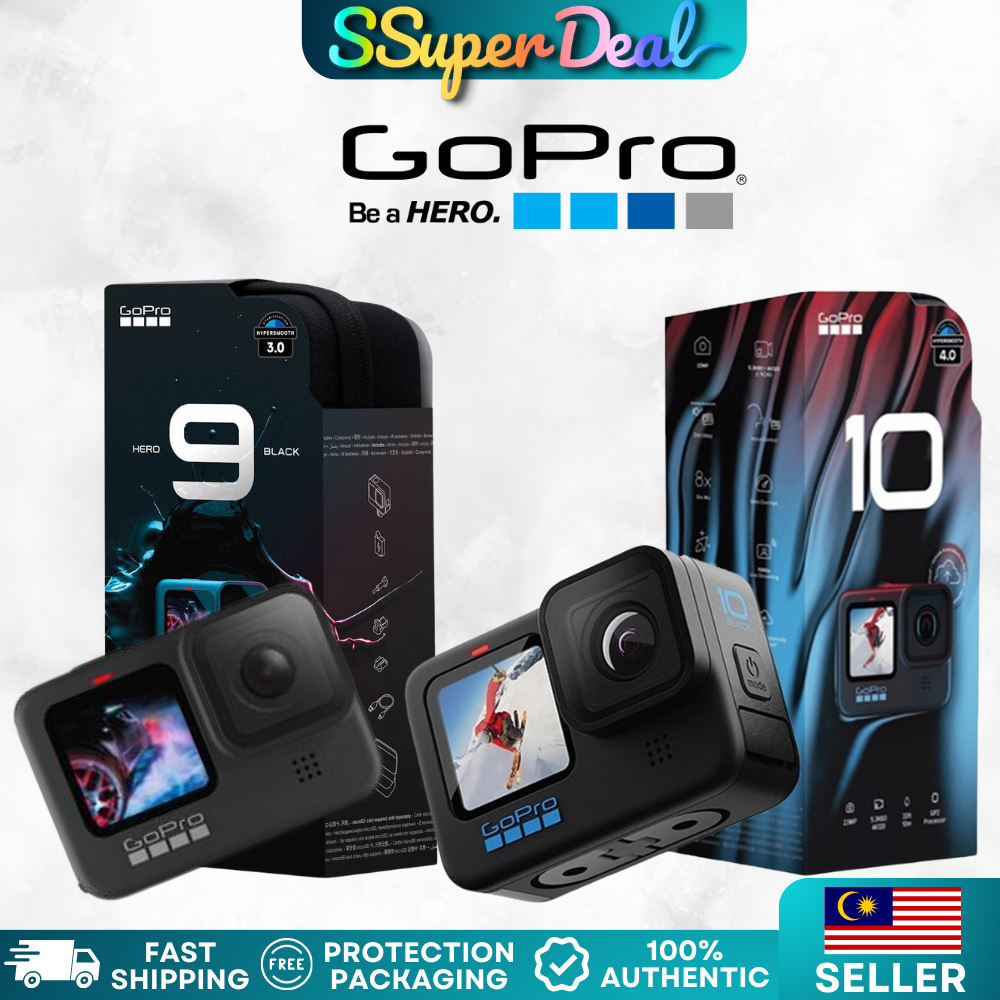 GoPro Hero 10 / GoPro Hero 9 Black 5.3K video and 23MP photos GP2 Processor Hyper smooth 4.0 ...