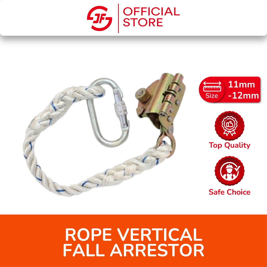 Haru F24-C Rope Vertical Fall Arrestor 11Mm-12Mm Rope Grab Protection ...
