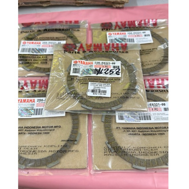 YAMAHA LC135-55C CLUTCH PLATE SET 2S6-E6321-00 KULIT KLAC KLAS LC 135 55C FRICTION PLATE YAMAHA ...