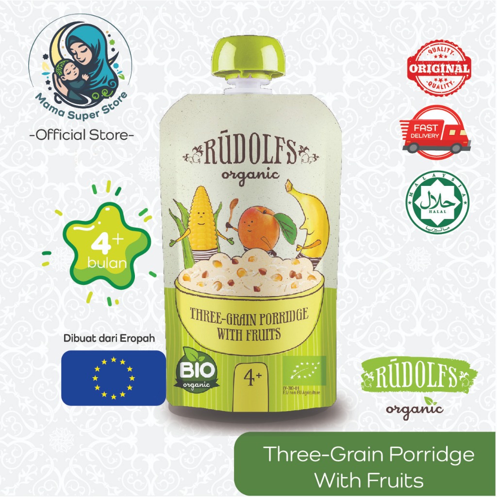 [Halal] Rudolfs Organic Premium Baby Puree Siap Dimakan - BUBUR DENGAN ...