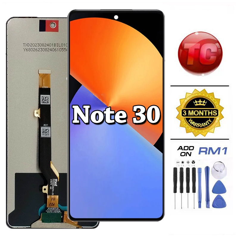 LCD INFINIX Note 30 Compatible For Original Glass Touch Screen ...