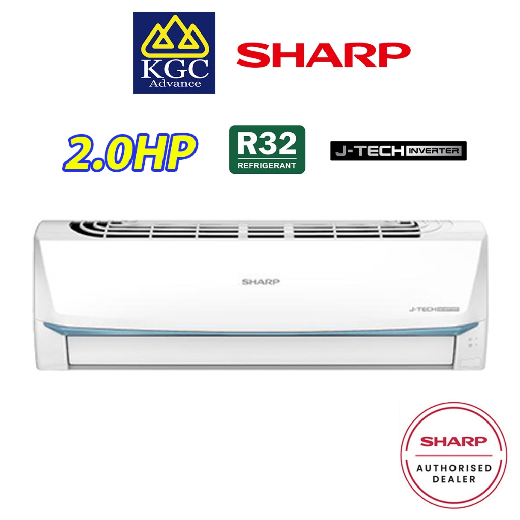 Sharp 2.0HP J- Tech Inverter Air Conditioner AHX18BED | Shopee Malaysia