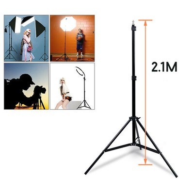 【READY STOCK】 Portable 210cm Tripod for Phone Adjustable Floor Stand Live Camera Selfie Holder 2 ...