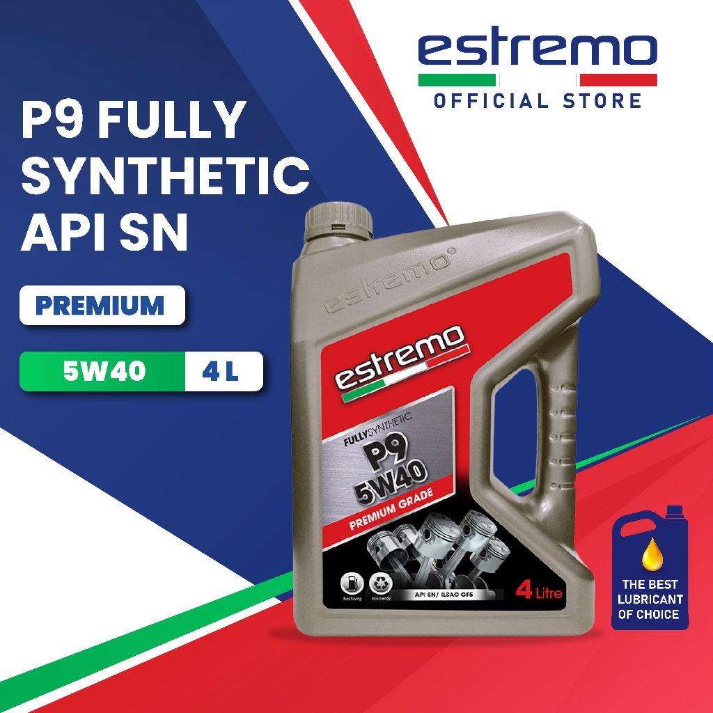 ESTREMO P9 FULLY SYNTHETIC SAE 5W40 API SN (4L) | Shopee Malaysia
