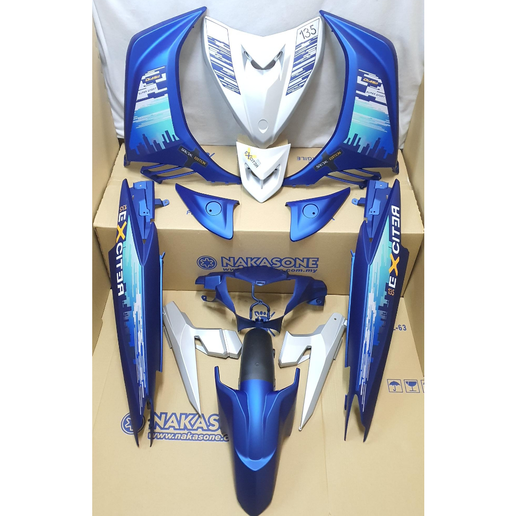 YAMAHA LC V6 BODY COVERSET DUSK & DAWN OF CITY - BLUE | Shopee Malaysia