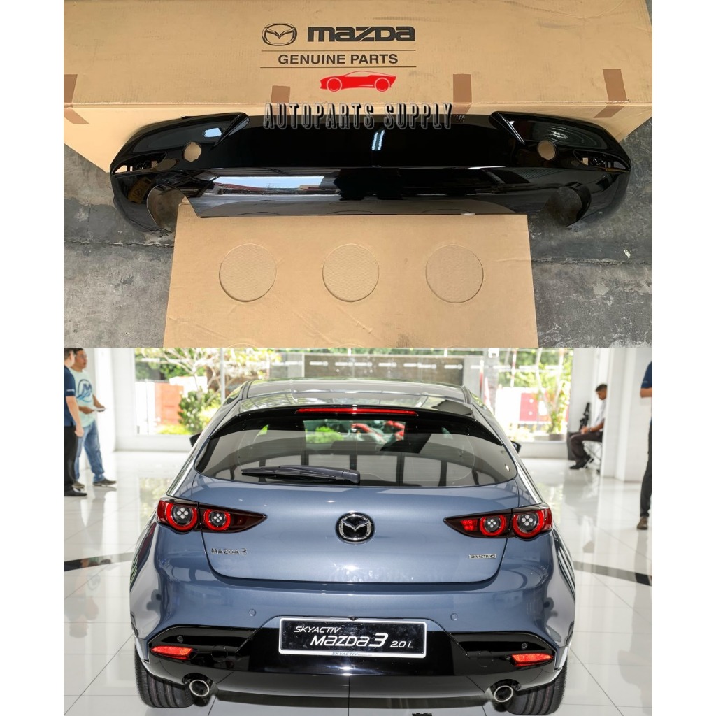 ORIGINAL MAZDA 3 HATChBACK 2019 - 2024 REAR BUMPER LOWER COVER | Shopee ...