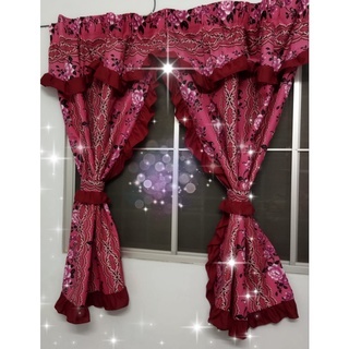 LANGSIR TEBAL 2 RUANG DAN 3 RUANG ( MAROON 0720) | Shopee Malaysia