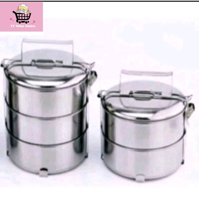 [2Layer/3 Layer] 12cm FOOD CARRIER Storage Container Multilayer ...