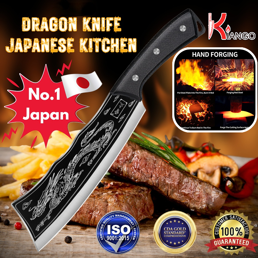 Tazaki Japanese dragon knife original Forged Blade Rustproof meat knife ...