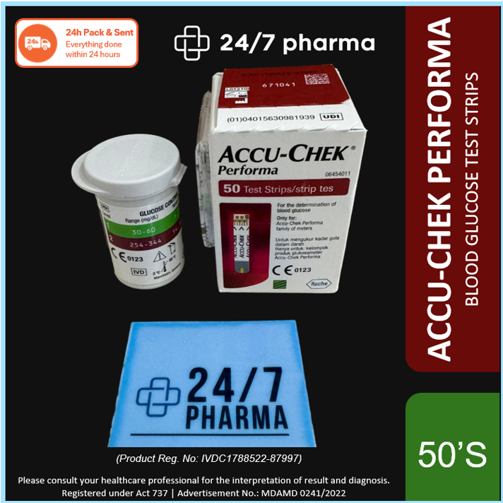 Accu-chek Performa Test Strips Blood Glucose accuchek accucheck check ...