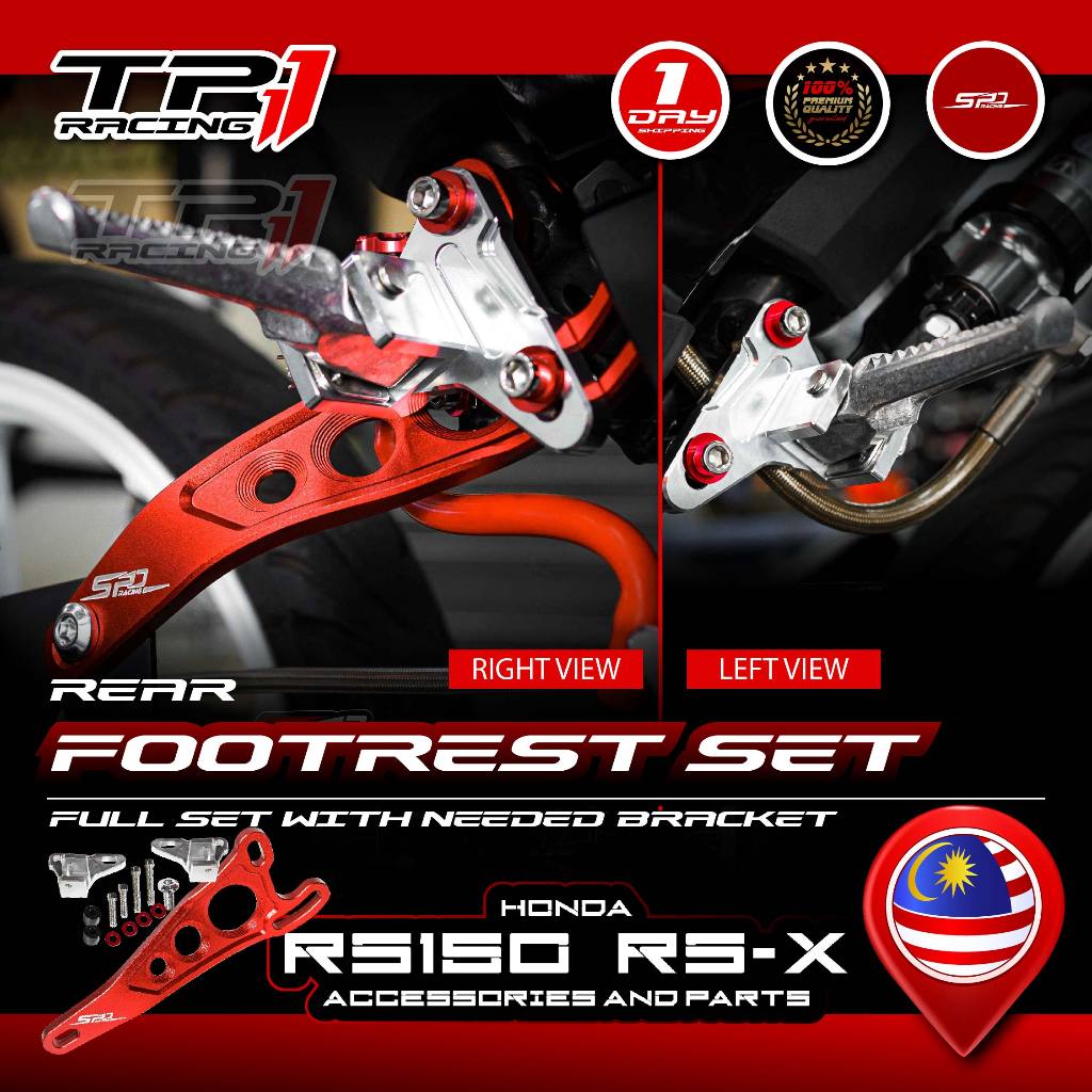 RS RSX Rear Footrest Set SPD I Pemijak Belakang Foot Padel I Exhaust ...