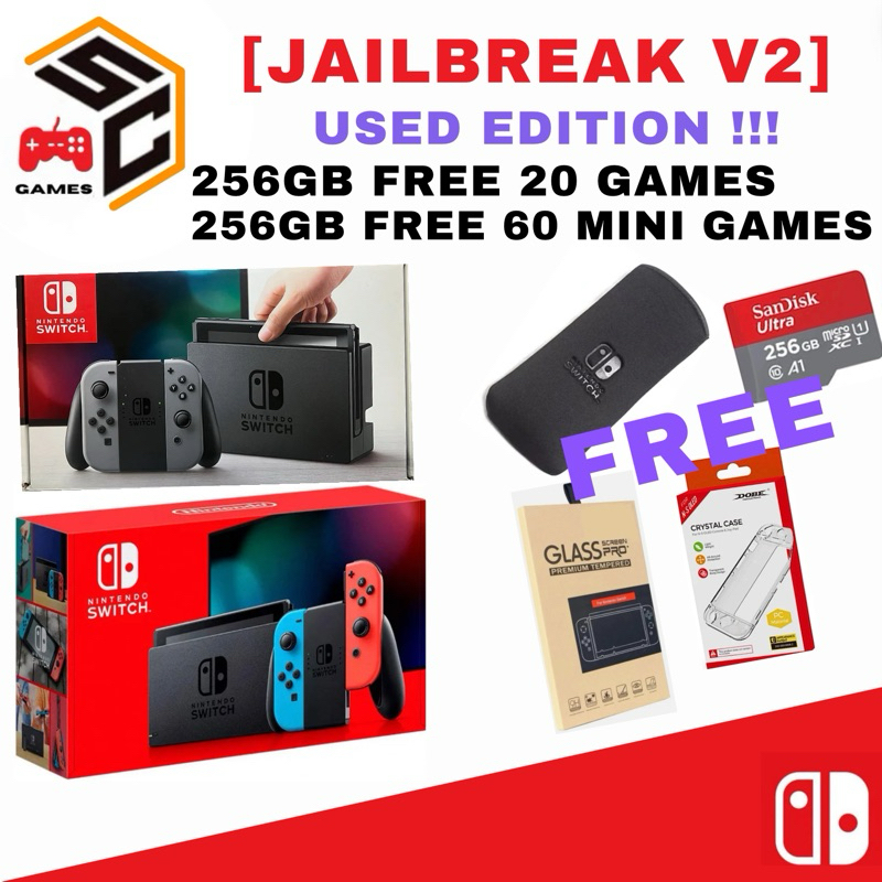 Nintendo Switch V2 / OLED Jailbreak set [ USED SET ]🔥 | Shopee Malaysia